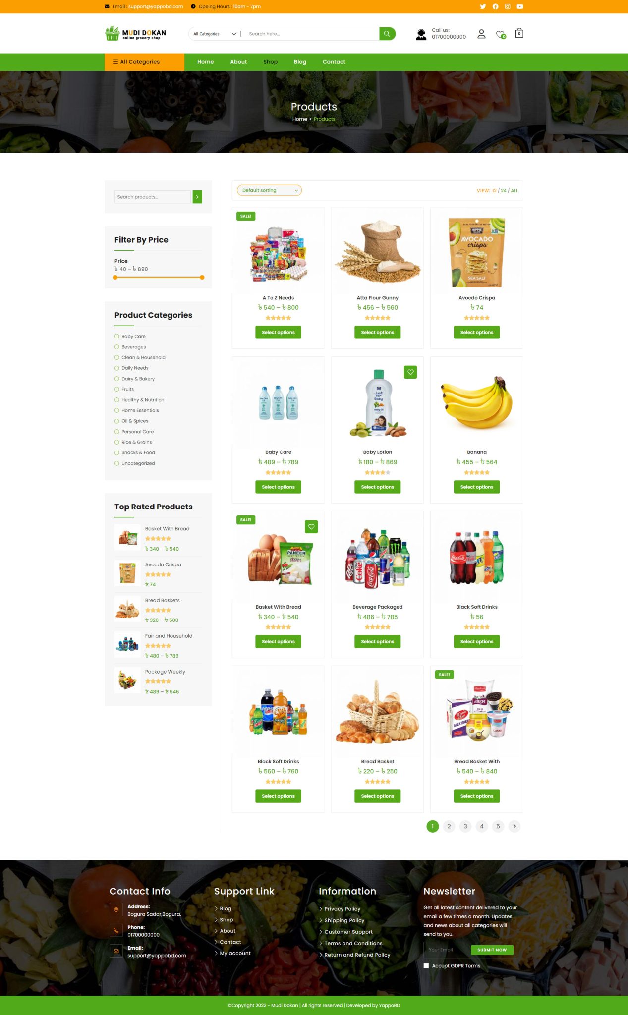 Mudi Dokan মুদি দোকান, গ্রোসারি শপ, গ্রোসারি পণ্যের ওয়েবসাইট – YappoBD ...